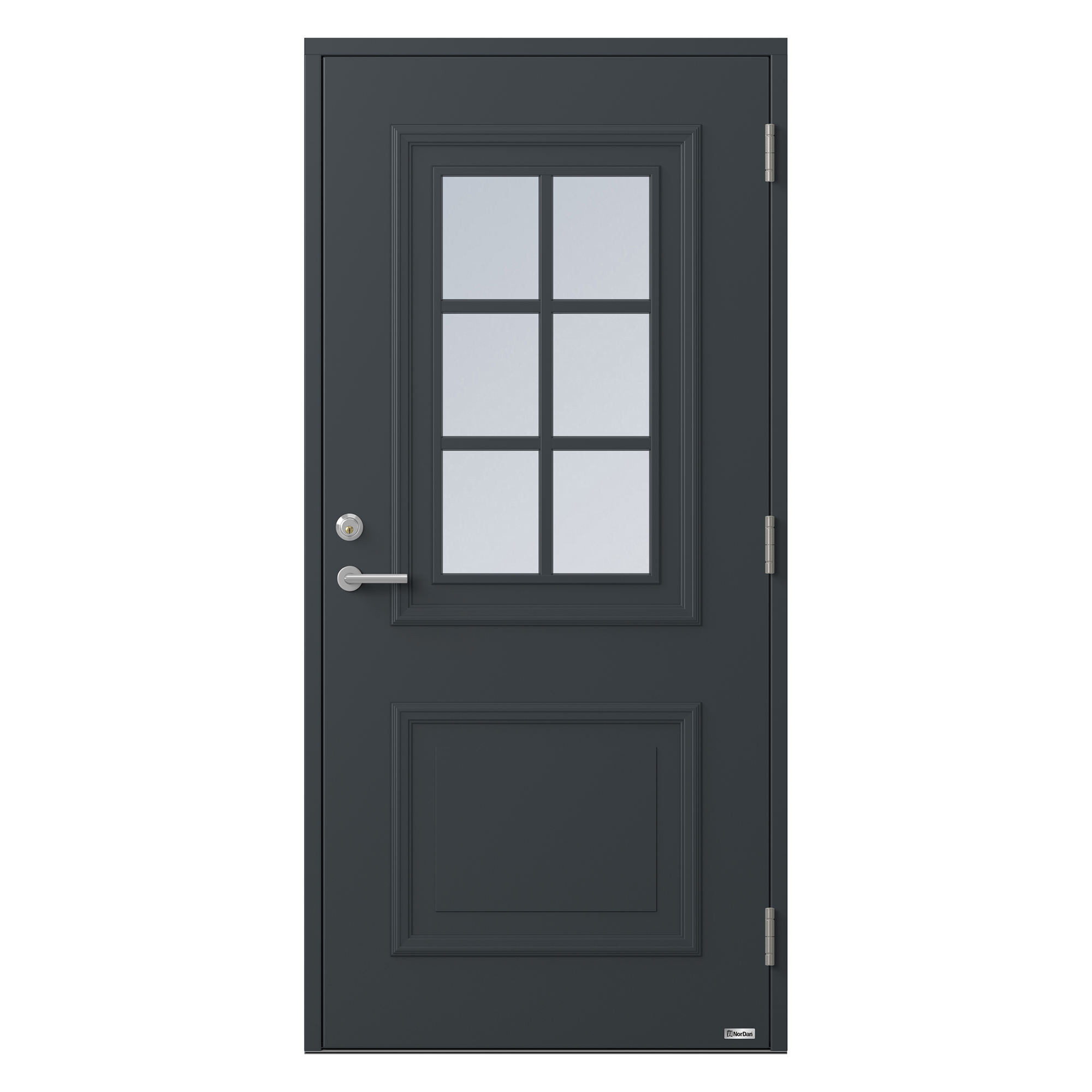 Ytterdörr NorDan Bor Venus 834G BxH: 90x200 Vänster, RAL 7016 ...